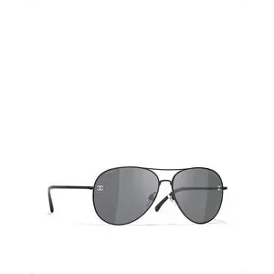 Chanel Pilot Sunglasses - Brown