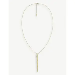 SHAUN LEANE Serpent Trace Diamond Necklace - Yellow Gold Vermeil