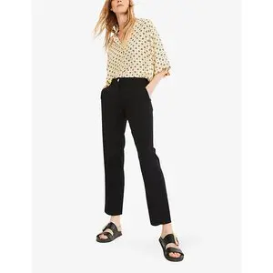 Claudie Pierlot Poupin Tailored Mid-rise Woven Trousers