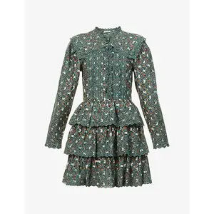 Ulla Johnson Aster Floral-print Cotton Mini Dress