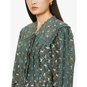 Ulla Johnson Aster Floral-print Cotton Mini Dress