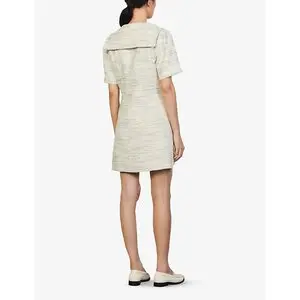 Sandro Bethany Sailor-collar Tweed Mini Dress