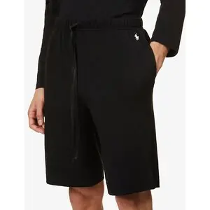 Polo Ralph Lauren Logo-embroidered Cotton-jersey Shorts - Black