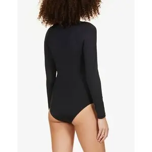 Seafolly Collective Long-sleeve Stretch-nylon Swimsuit