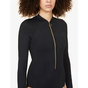 Seafolly Collective Long-sleeve Stretch-nylon Swimsuit
