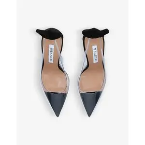 AQUAZZURA Bow Tie Pvc And Suede Courts