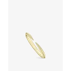 SHAUN LEANE Sabre Deco Vermeil Cuff Bangle - Yellow Gold Vermeil