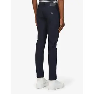 Emporio Armani Micro Dot Regular-fit Slim-leg Jeans