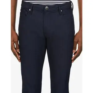 Emporio Armani Micro Dot Regular-fit Slim-leg Jeans