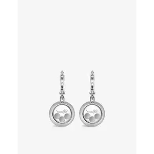 Chopard Happy Diamonds 18ct White-gold Drop Earrings
