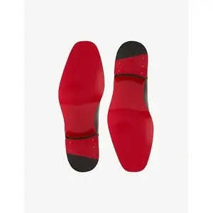 CHRISTIAN LOUBOUTIN Samson Flat Calf Patine Boots - Havane