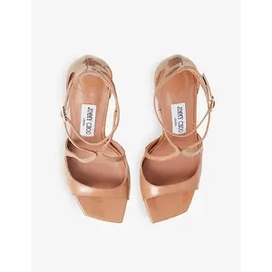 JIMMY CHOO Azia 95 Strappy Leather Heeled Sandals - Ballet Pink