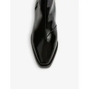 ALLSAINTS Cohen Patent Leather Ankle Boots