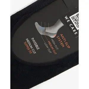 Falke Step Medium-cut Invisible Cotton-blend Socks - Dark Navy