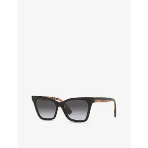 Burberry Be4346 Elsa Irregular Sunglasses - Black