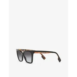 Burberry Be4346 Elsa Irregular Sunglasses - Black