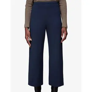 Whistles Wide Leg Stretch Woven Trousers