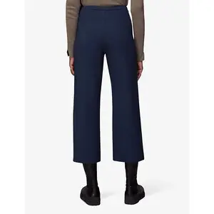 Whistles Wide Leg Stretch Woven Trousers