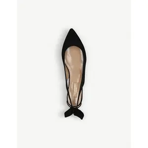 AQUAZZURA Deneuve Suede Ballet Pumps