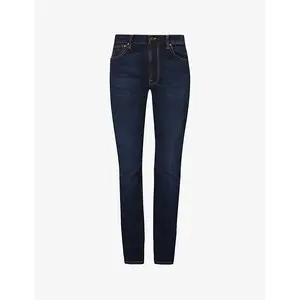 Nudie Jeans Lean Dean Slim-fit Tapered-leg Stretch-denim Jeans - New Ink