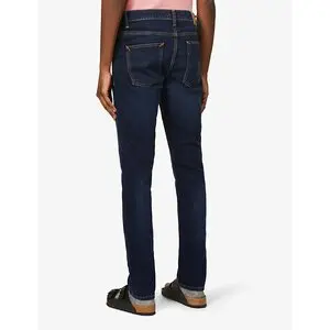 Nudie Jeans Lean Dean Slim-fit Tapered-leg Stretch-denim Jeans - New Ink