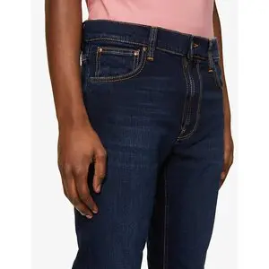 Nudie Jeans Lean Dean Slim-fit Tapered-leg Stretch-denim Jeans - New Ink