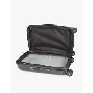 SAMSONITE Expandable Polypropylene 4 Wheel Cabin Suitcase 55cm - Black