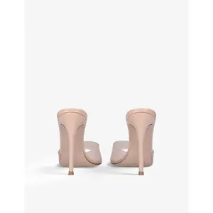 GIANVITO ROSSI Elle Leather And Pvc Heeled Mules