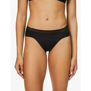 Calvin Klein Seductive Comfort Stretch-polyamide Bikini Briefs - Black