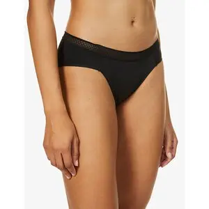 Calvin Klein Seductive Comfort Stretch-polyamide Bikini Briefs - Black