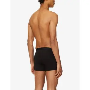 Derek Rose Jack Branded-waistband Stretch-cotton Trunks Xxl - Black