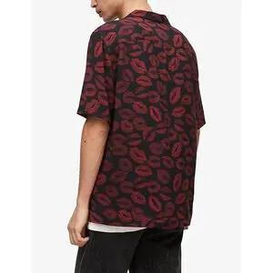 ALLSAINTS Kiss Graphic-print Relaxed-fit Woven Shirt