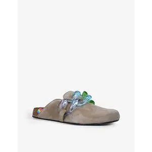 Kurt Geiger Ozark Rainbow-chain Leather Mules