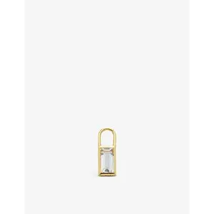 Monica Vinader Baguette Ear Charm - White