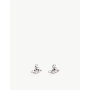 VIVIENNE WESTWOOD Grace Bas Relief Crystal Earrings - Platinum/ Crystal