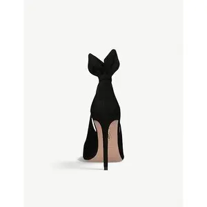 AQUAZZURA Deneuve Suede Heeled Pumps