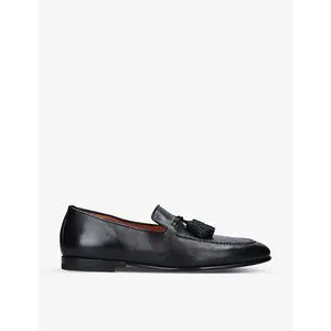 Santoni Carlos Flex Tasselled Leather Loafers