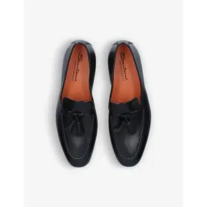Santoni Carlos Flex Tasselled Leather Loafers