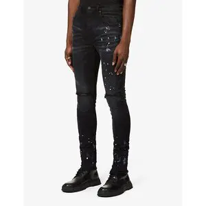 PURPLE BRAND Slim-fit Skinny Stretch-denim Jeans - Black