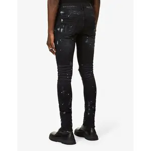 PURPLE BRAND Slim-fit Skinny Stretch-denim Jeans - Black