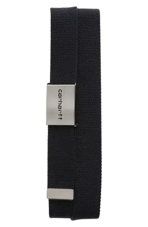 Carhartt Work In Progress Carhartt Work In Progress Chrome Clip Belt Dark Navy