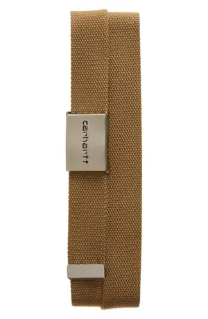Carhartt Work In Progress Carhartt Work In Progress Chrome Clip Belt Leather