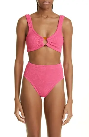 Hunza G Nadine Two-Piece Swimsuit Fuchsia