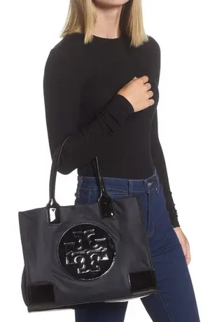 Tory Burch Small Ella Patent Tote