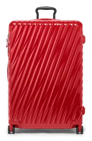 Tumi 19 Degree Large Expandable Checked Luggage Red