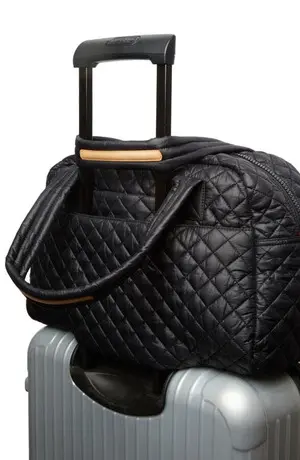 Mz Wallace Diamond-quilted Nylon Travel Bag