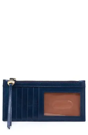 Hobo Carte Leather Wallet Denim