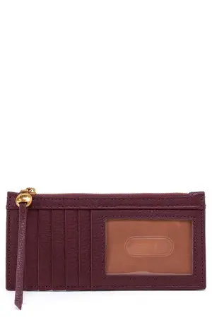 Hobo Carte Leather Wallet - Mulberry Glaze