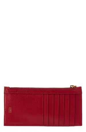 Hobo Carte Leather Wallet Scarlet