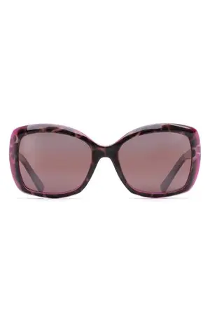 Maui Jim Orchid Square Sunglasses - Tortoise Raspberry/rose